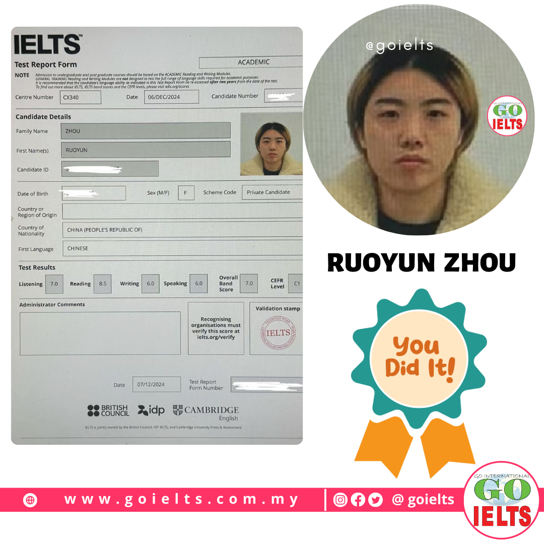 Results - GO IELTS Language Centre